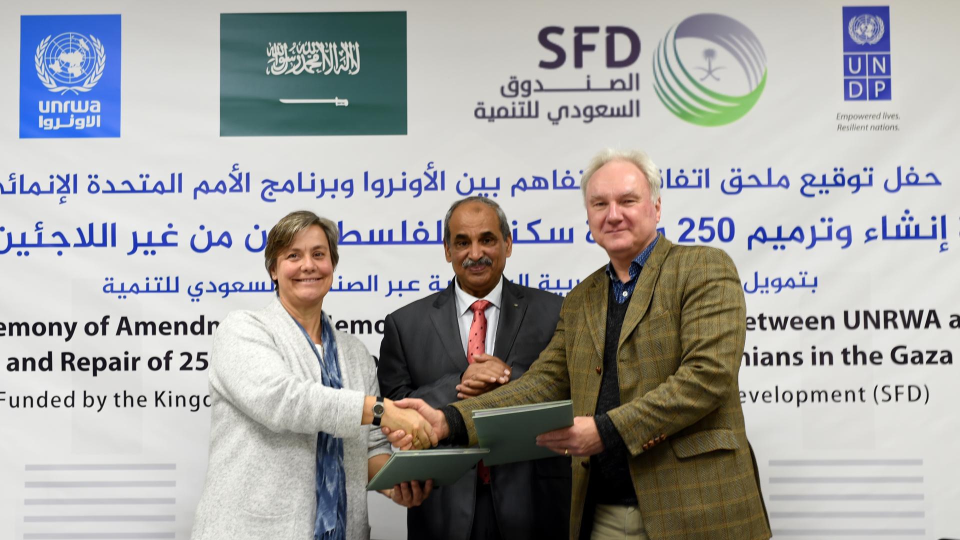 With Funds from the Kingdom of Saudi Arabia UNDP and UNRWA Sign US$10 ...