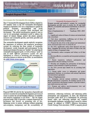 Issue Brief - Governance for Sustainable Development | United Nations ...
