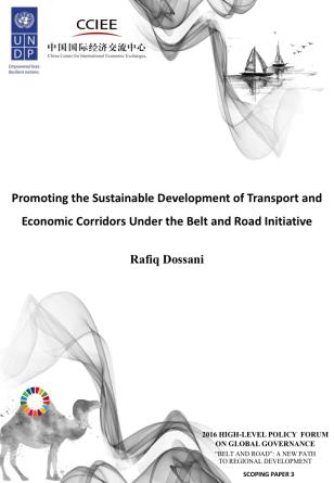 Promoting the sustainable development of transport and economic ...