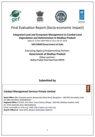 Final Evaluation Report (Socio-economic Impact): Integrated Land and ...