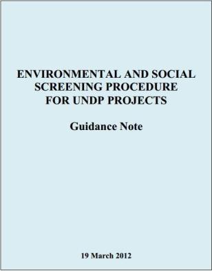 Environmental and Social Screening Procedure for UNDP Projects | United ...