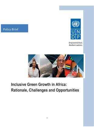 Inclusive Green Growth in Africa-Rationale Challenges and ...