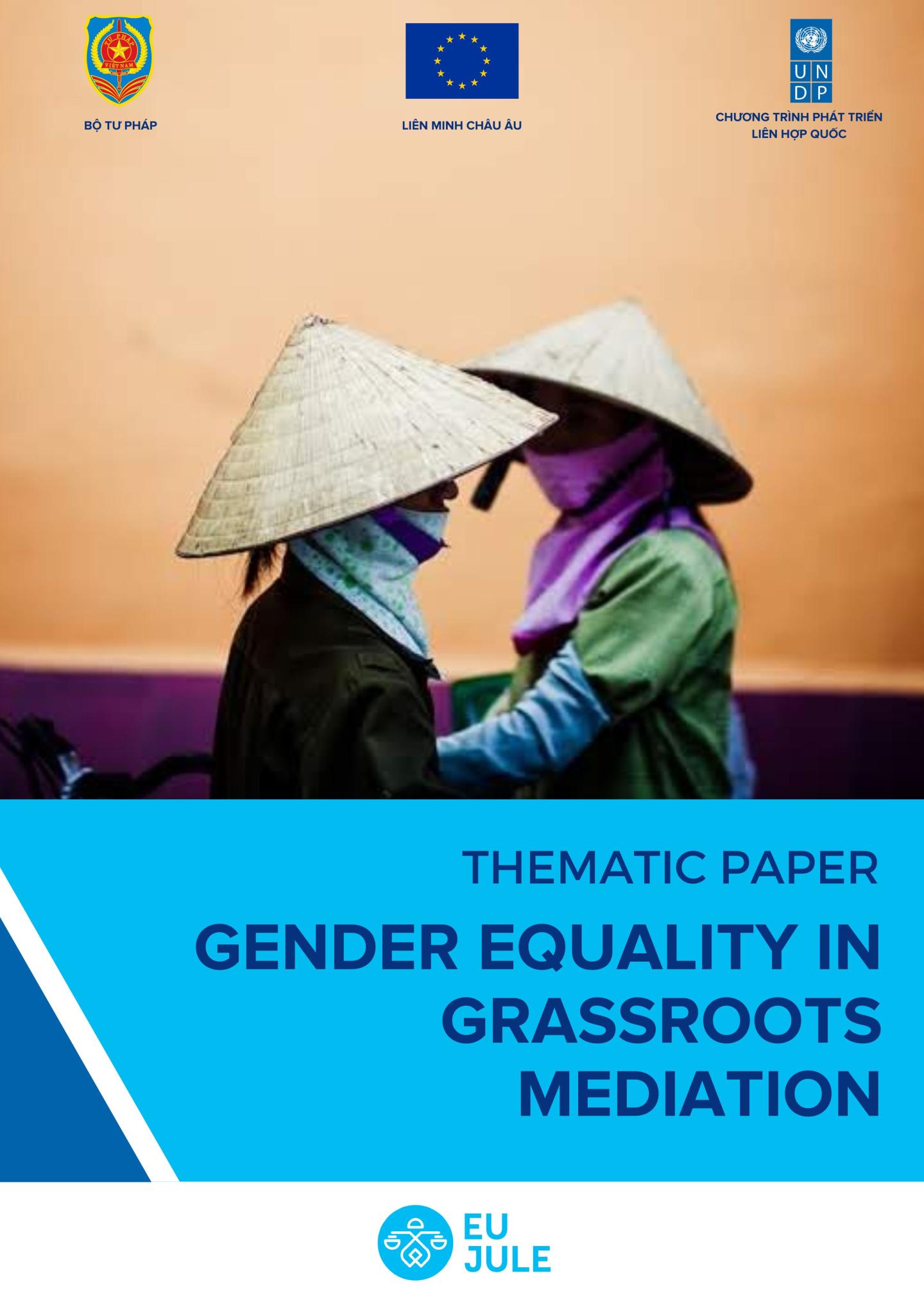 Thematic Paper: Gender Equality in Grassroots Mediation | United ...