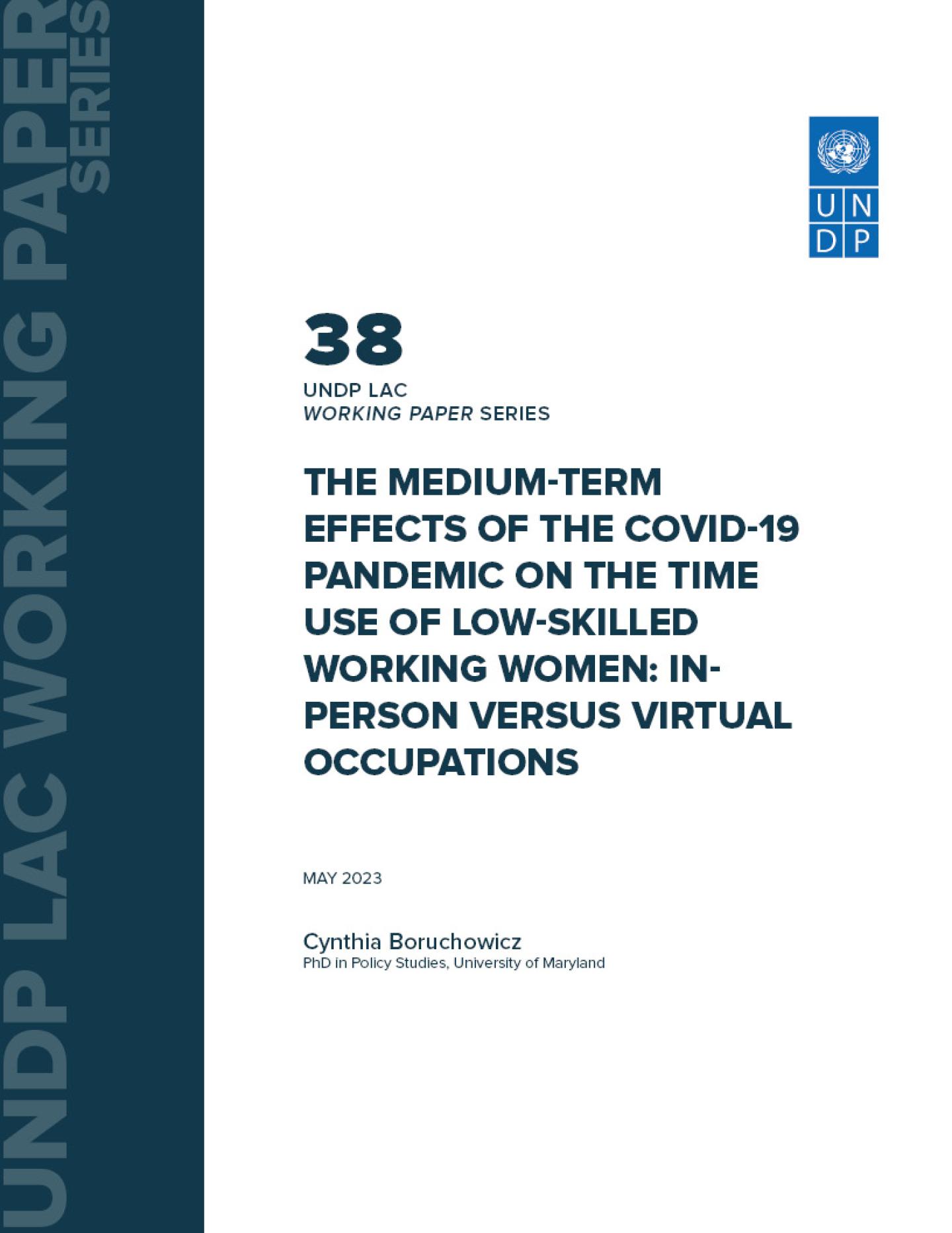 The medium-term effects of the COVID-19 pandemic on the time use of low ...