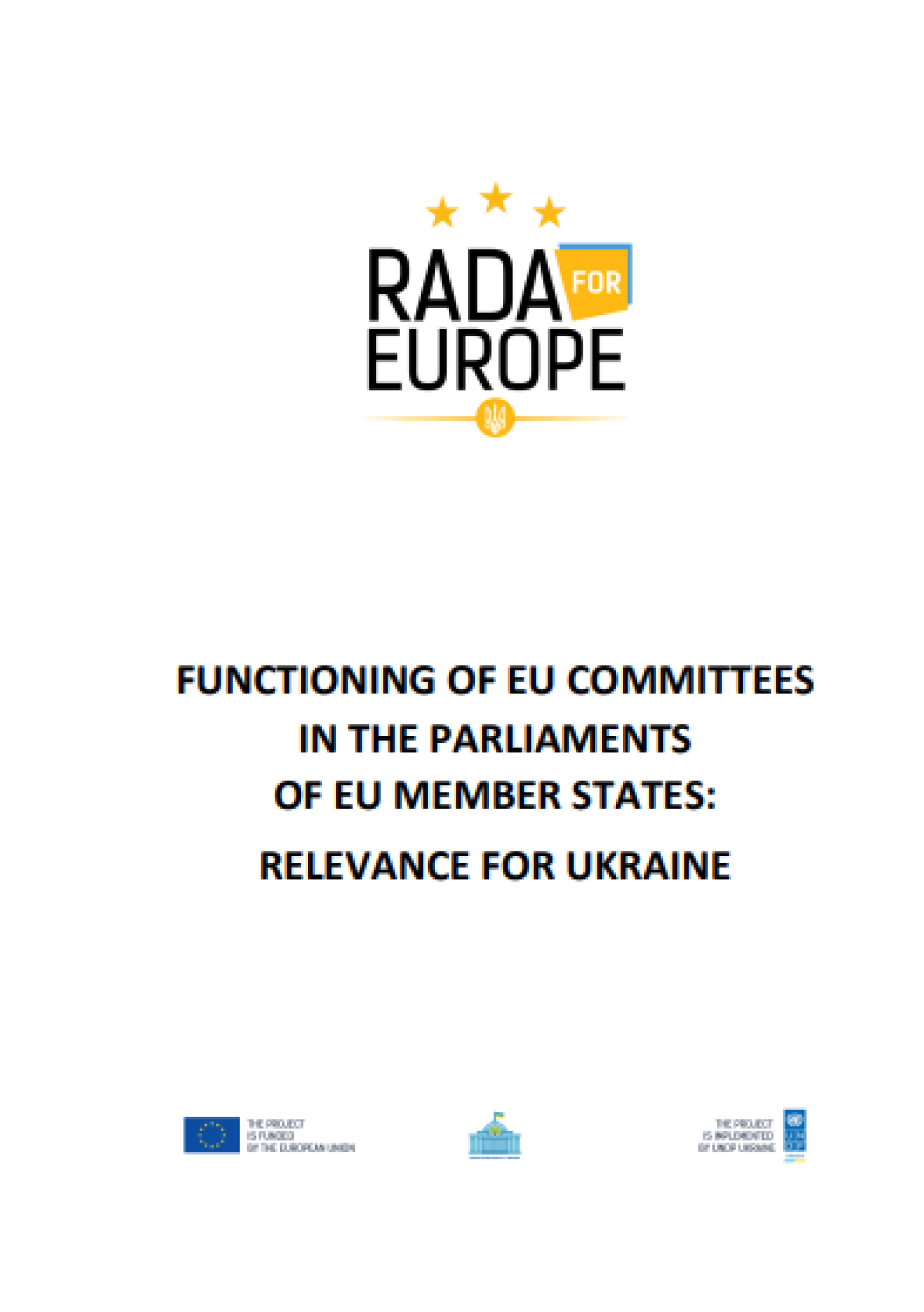 Functioning of EU Committees in the Parliaments of EU Member States ...