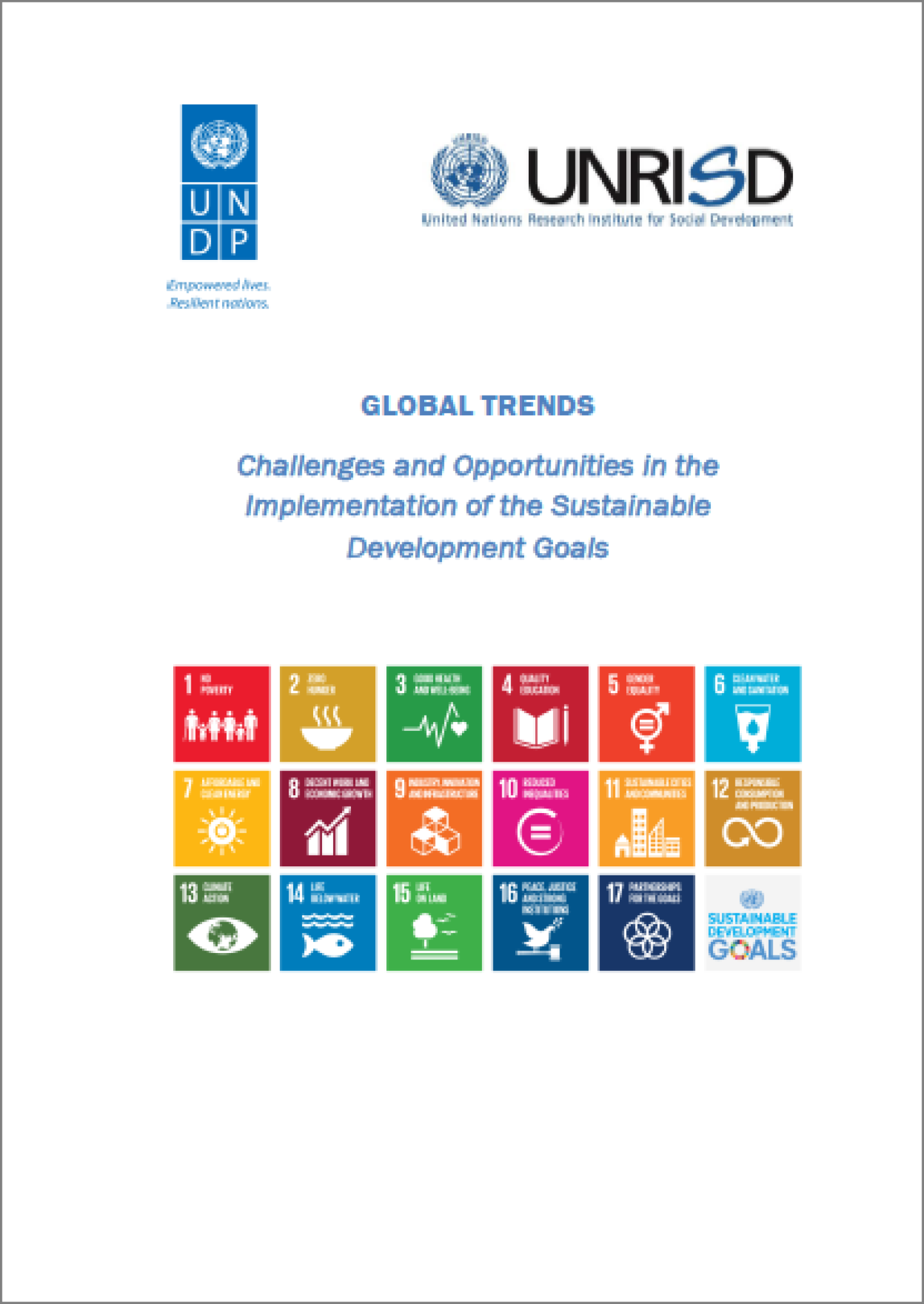 Global Trends: Challenges and Opportunities in the Implementation of the SDGs | United Nations ...